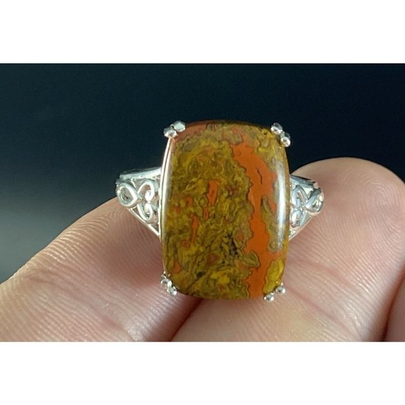 D'Joy | Jewelry | Designer Djoy 925 Multicolor Jasper Ring Size 7 ...